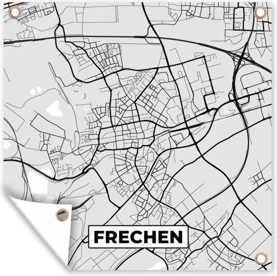 Tuin poster Kaart - Duitsland - Frechen - Plattegrond - Stadskaart ...