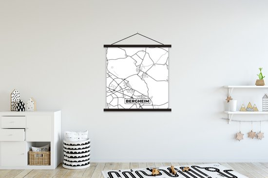 Posterhanger incl. Poster 120x120 cm - Schoolplaat - Kaart ...