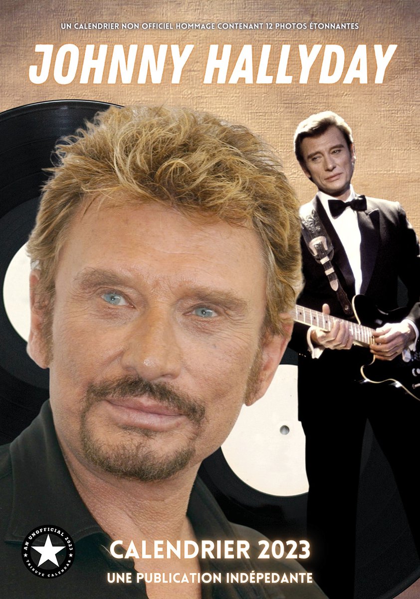 Johnny Hallyday Kalender 2023 A3 | bol