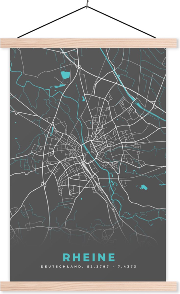 Schoolplaat - Blauw – Duitsland – Plattegrond – Stadskaart – Kaart ...