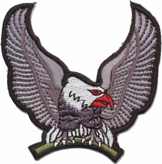 Strijkembleem - Patch - Adelaar 8 x 7,5 cm | bol
