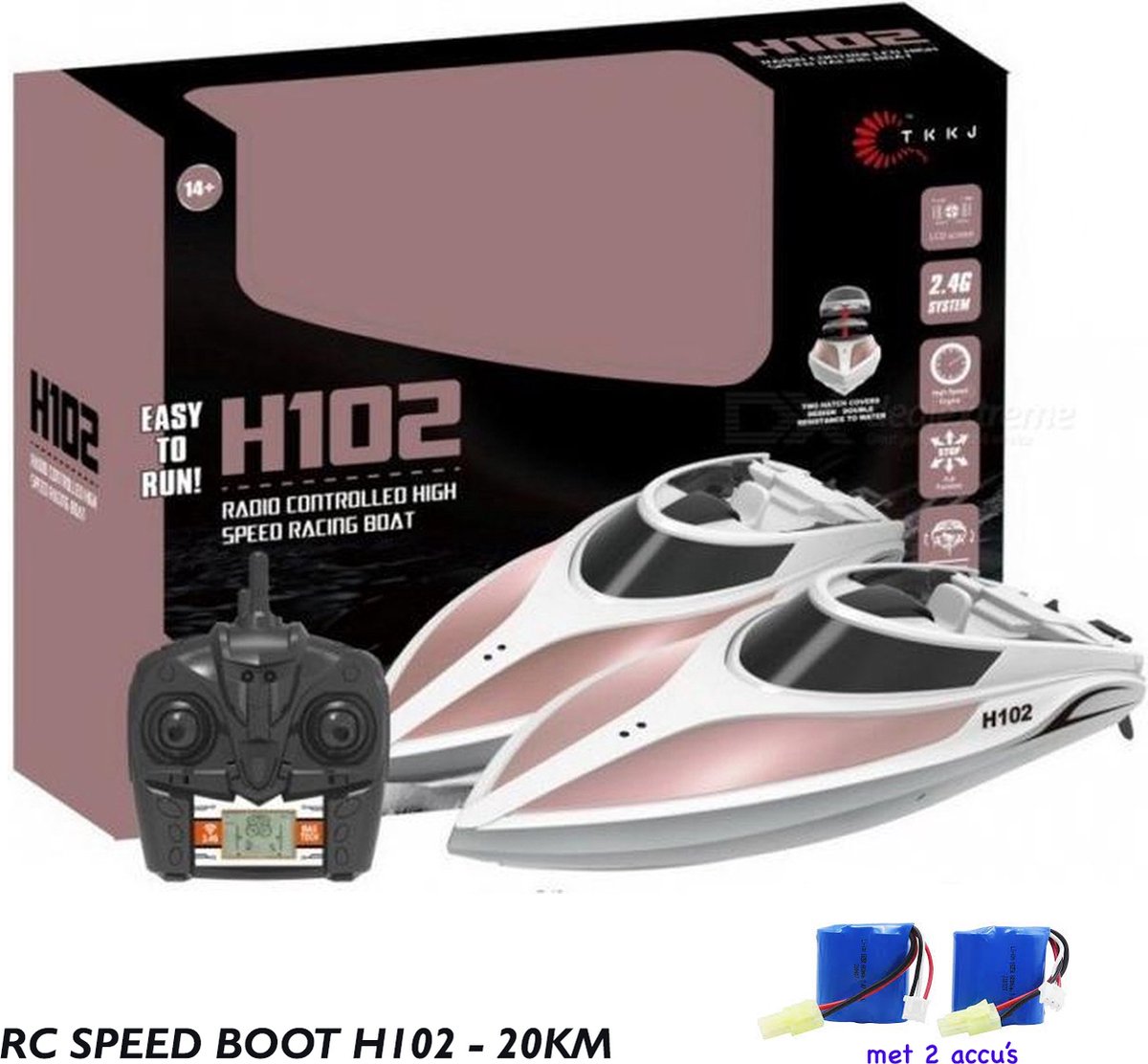 RC Boot H102- High Speed racing boot 2.4GHZ - 20KM - radiografisch race ...