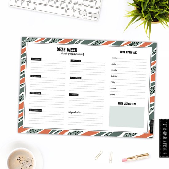 Familieplanner 2022 - A4 - Weekplanner - Gezinsplanner - Planner ...