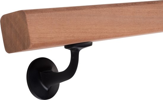 Trapleuning 40x40 mm Mahonie - 390 cm | bol.com