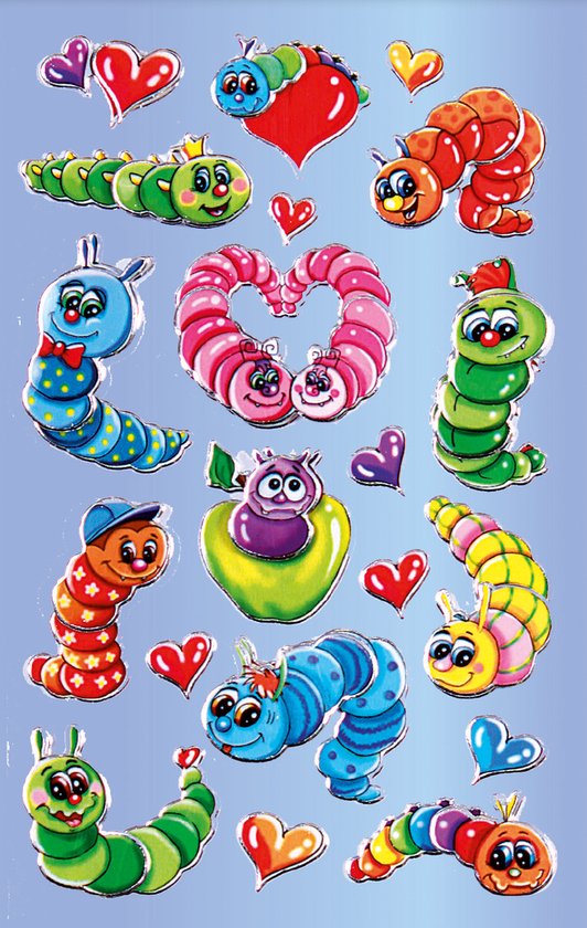 Avery 3D stickers Z-Design Kids - pakje a 1 vel rupsen | bol