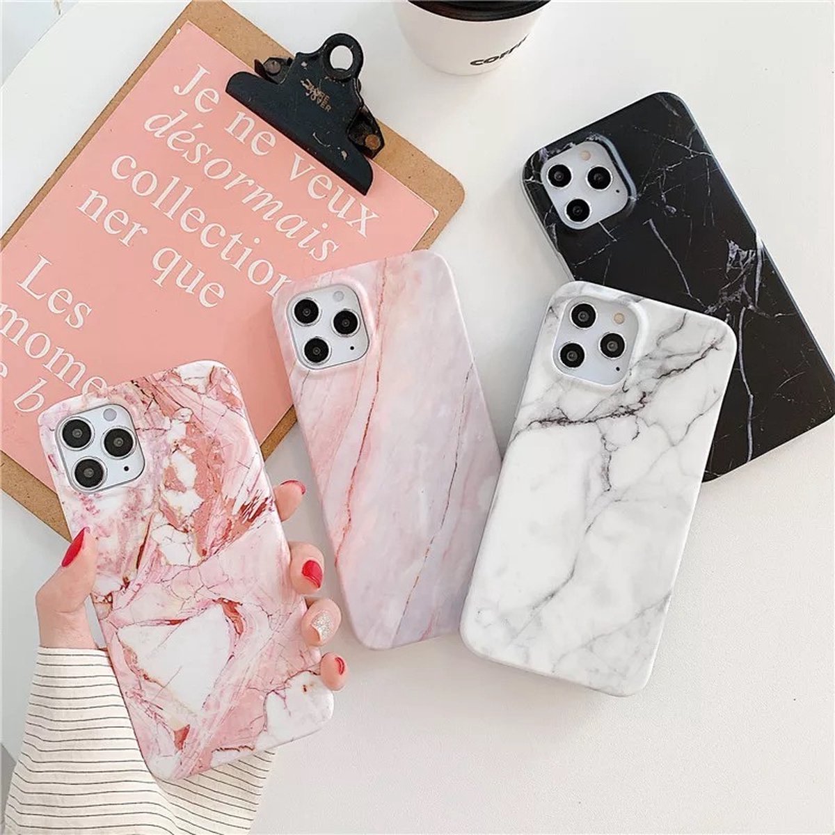 Coque marbre iphone 13 - coque téléphone - coque aspect marbre - marbre ...