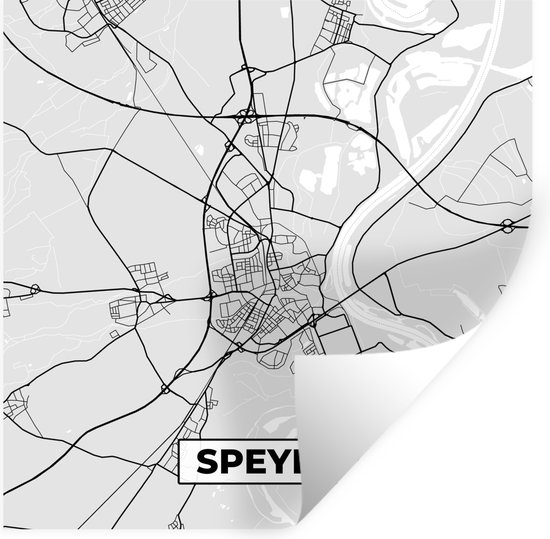 Stickers muraux - Spire - Plan de la ville - Carte - Allemagne - Carte ...