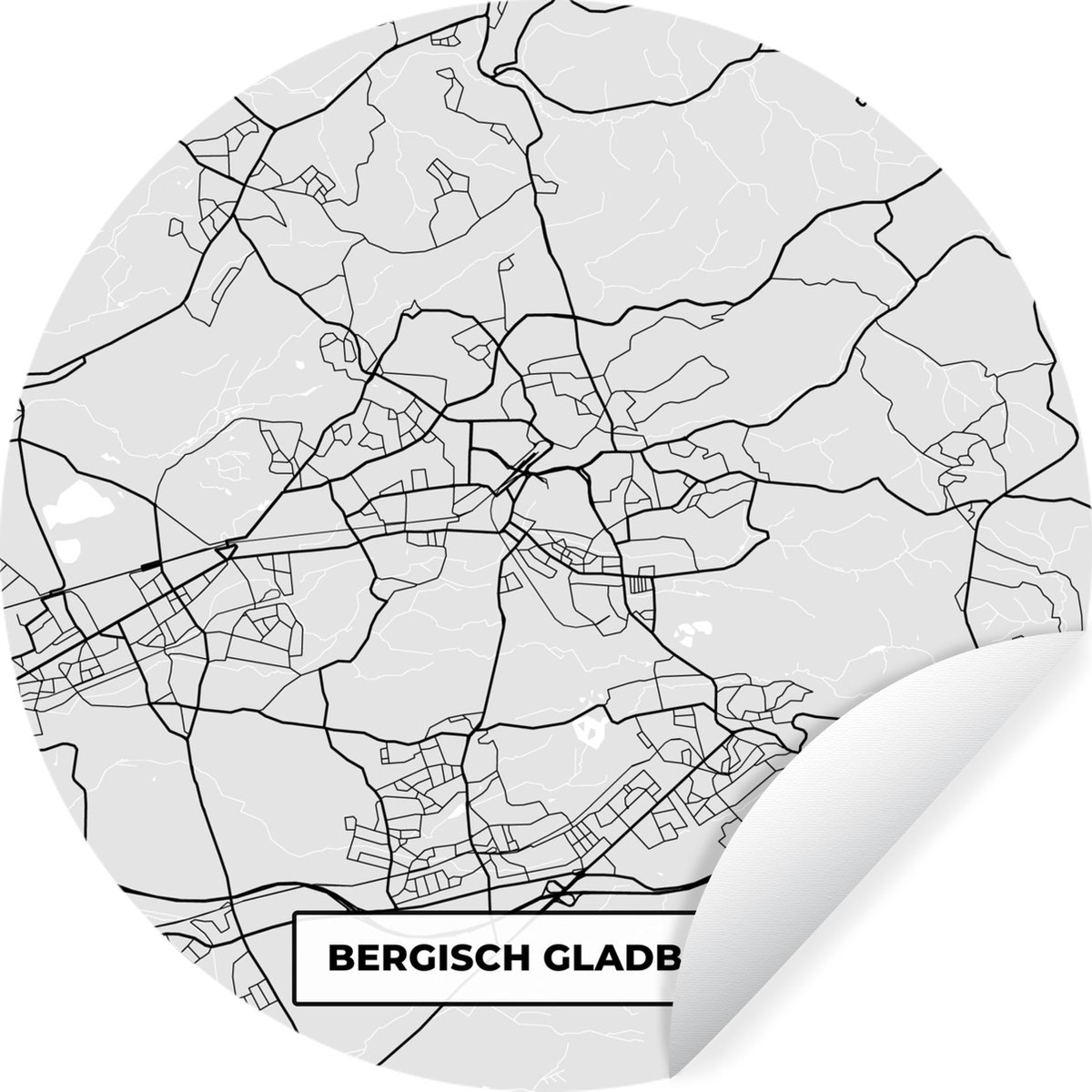 Wallpaper Circle - City Map - Germany - Map - Bergisch Gladbach - Map ...