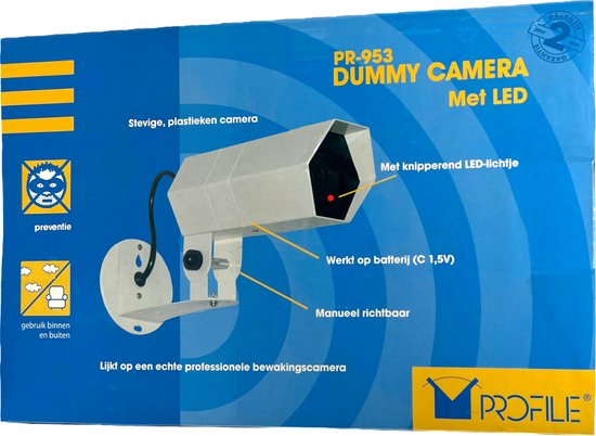Dummy Camera - Beveiliging buiten en binnen - Beveiligingscamera - Met ...