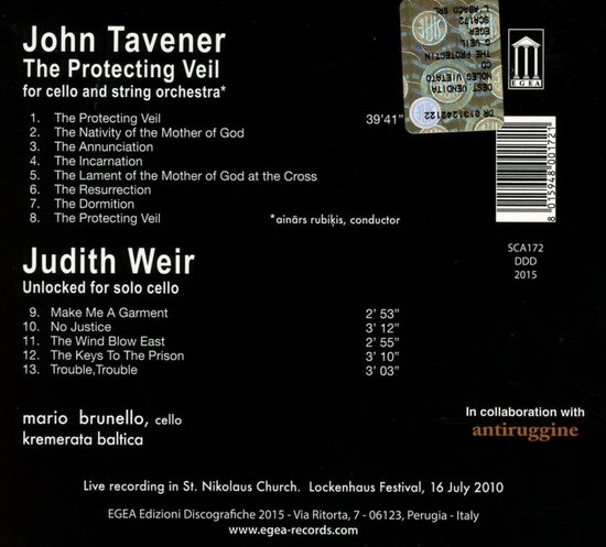 Mario Brunello & Kamerata Baltica - The Protecting Veil / Unlocked For ...