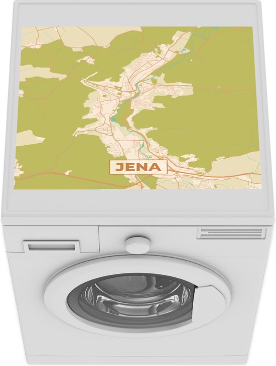 Wasmachine beschermer - Wasmachine mat - Plattegrond - Jena - Kaart ...