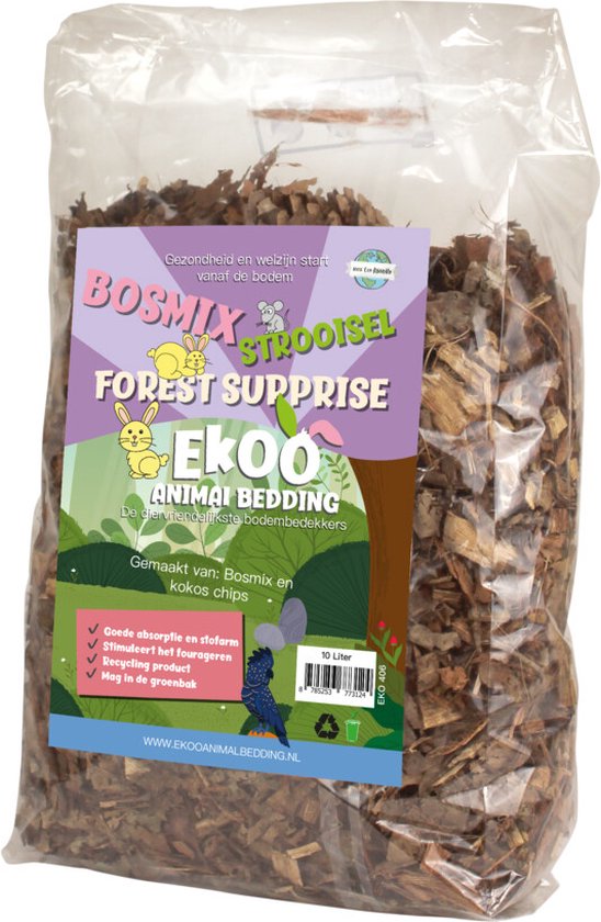 Ekoo Strooisel Bosmix 10 liter | bol.com