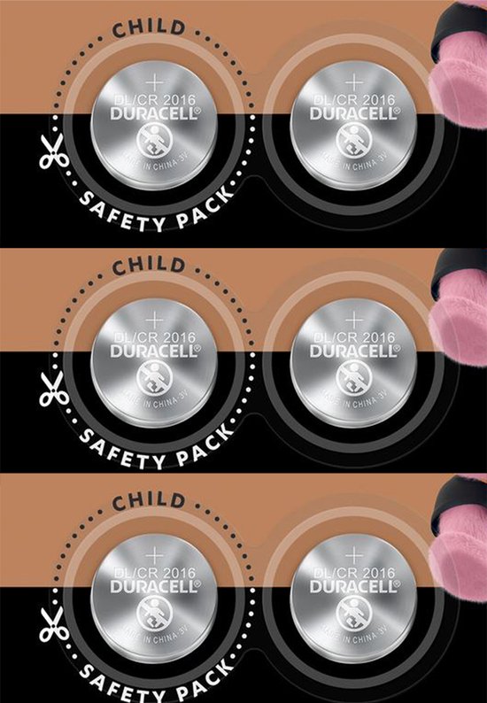6 Stuks - Duracell CR2016 Professional Electronics 3V Lithium knoopcel - Duracell... | bol.com