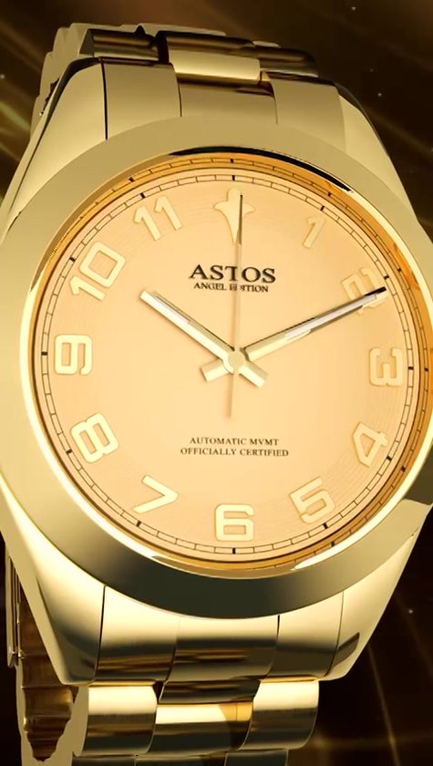 Astos Angel Edition Horloge - Automatisch - Goud | bol