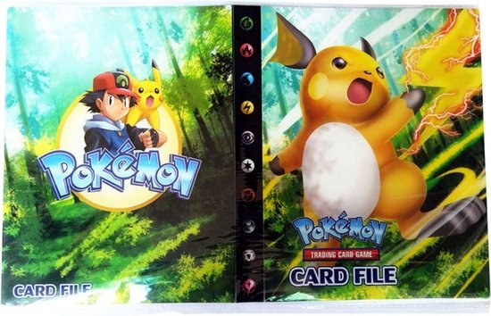 DoCard© Pokemonkaarten verzamelmap - Pokemonkaarten binder - Raichu ...
