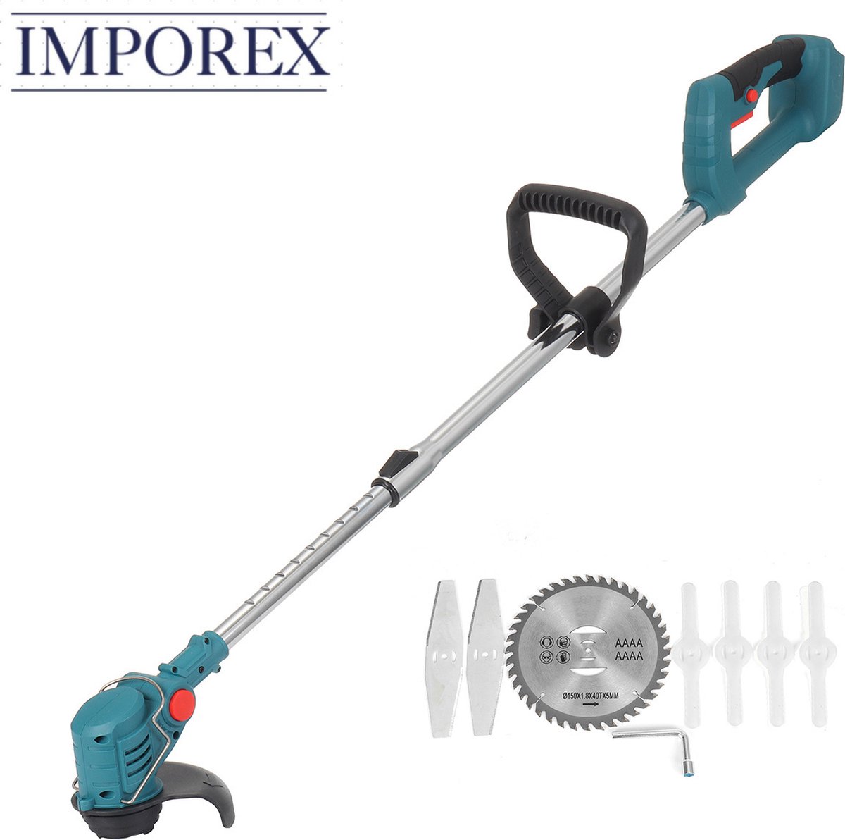 Imporex - Elektrische Grastrimmer - Onkruidborstel - Lengte Verstelbaar ...