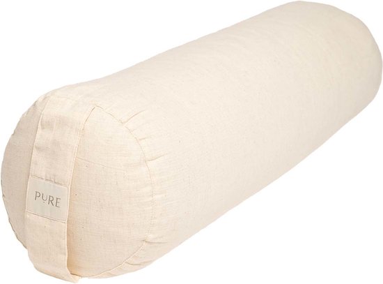 Yoga bolster eco linnen naturel rond - Pure | bol
