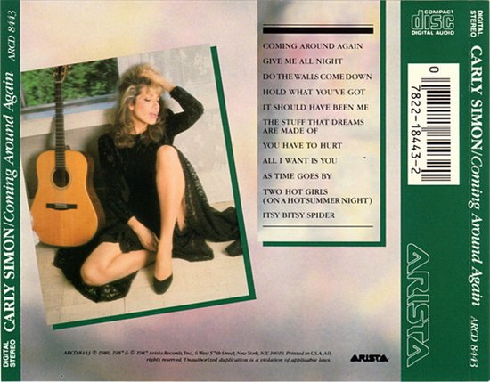 Coming Around Again, Carly Simon | CD (album) | Muziek | bol