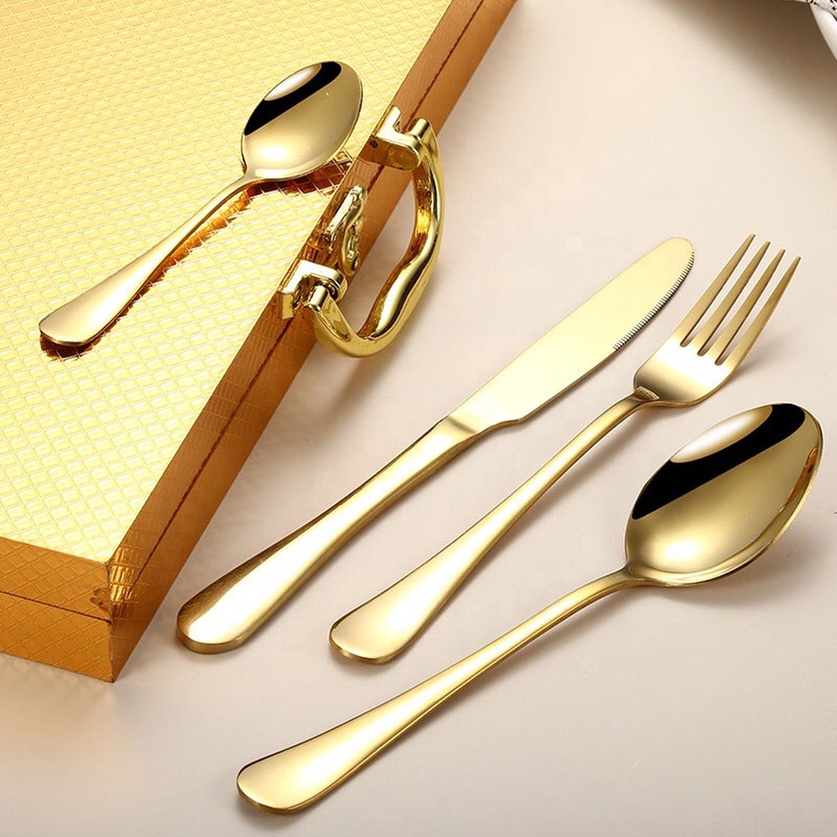 Gouden Bestekset 24-delig RVS | bol.com