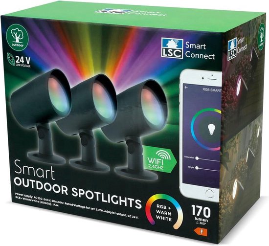 Led Spots Tuin x3 - Tuinverlichting - Buitenlamp bedienen met app alle ...