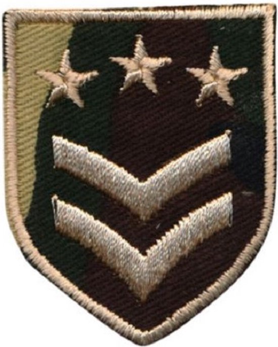 Patch - Strijkembleem - Leger schild Groen 5 x 4 cm | bol