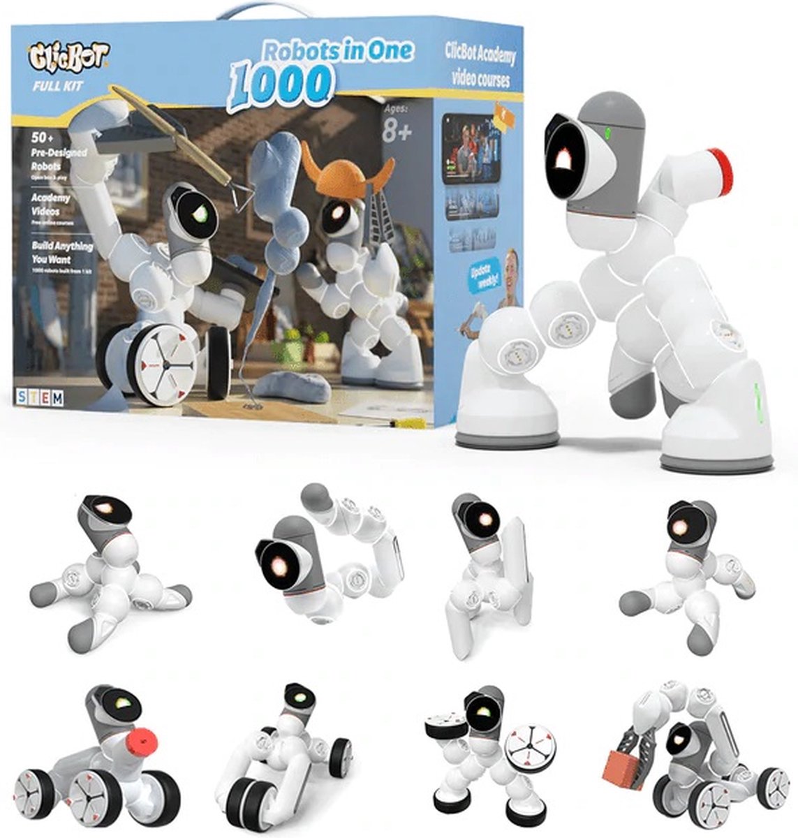 Clicbot Modulaire Educatieve Robot - Full Kit Plus | bol.com