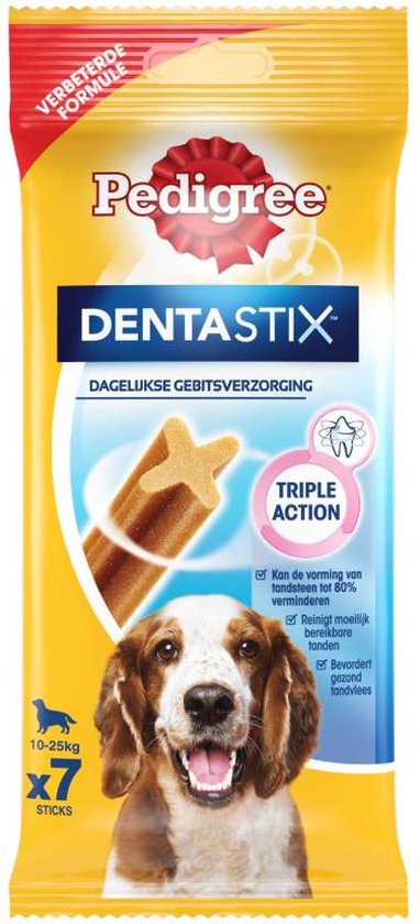 Pedigree - Dentasticks - Medium 10-25 kg - 7 stuks | bol.com