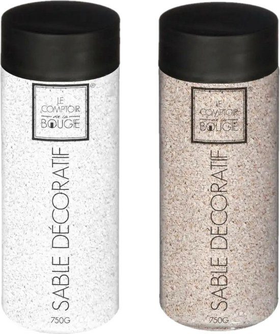 Decoratie zand - wit en beige - 750 gram - Zandkorrels/hobby ...