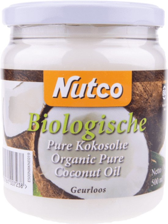 Nutco biologische pure kokosolie - 3 x 500ml | bol