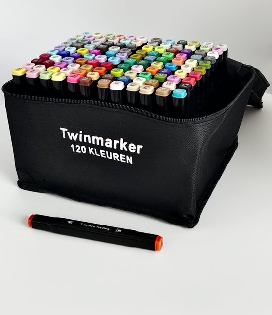 T & T Twinmarkers - Professionele alcohol markers - Dubbelzijdige dual ...