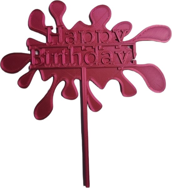 Cake topper - Splash cake topper - joyeux anniversaire - anniversaire ...