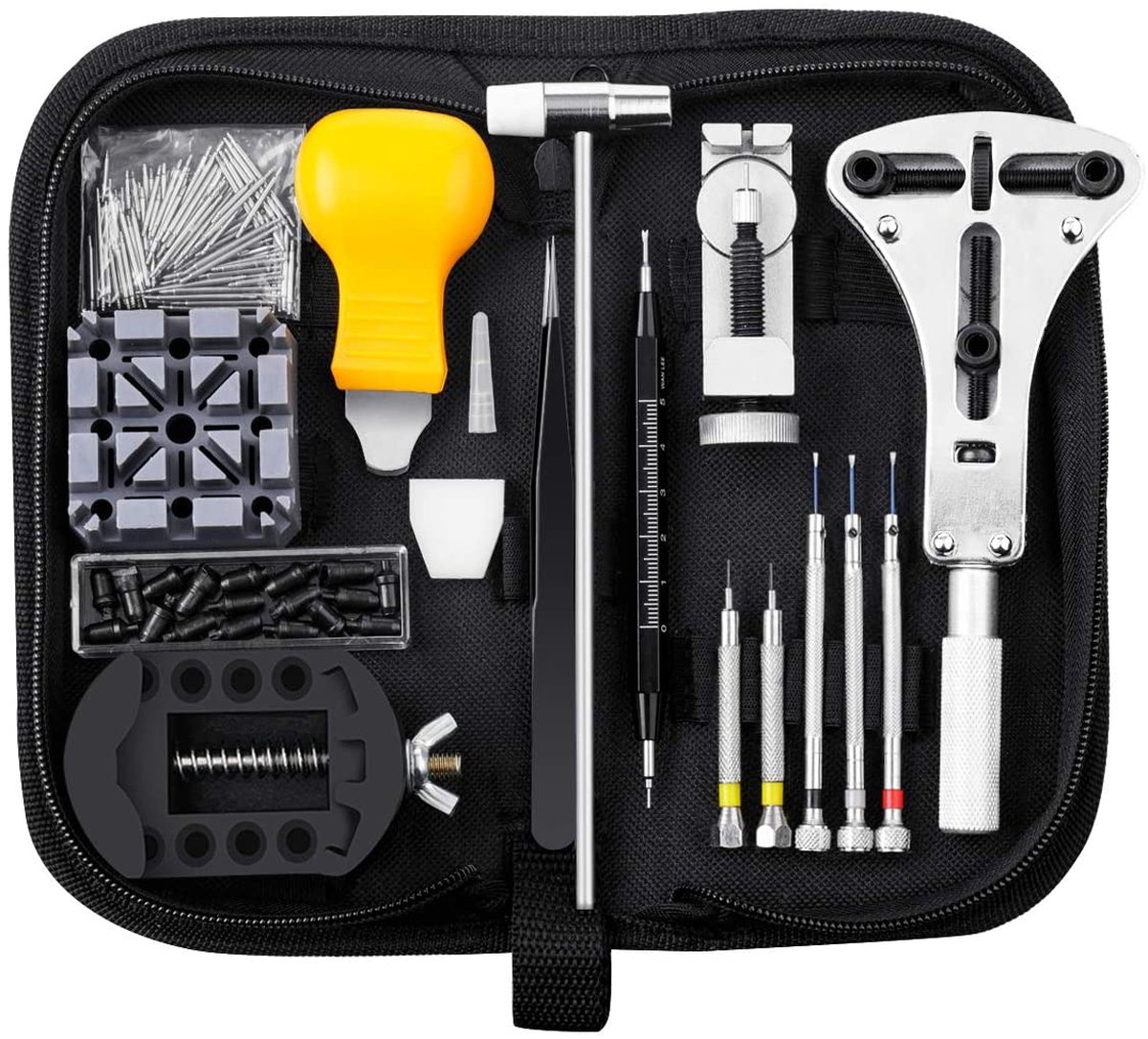 Horlogebandjesset 156-delig professionele reparatieset met instelbare ...