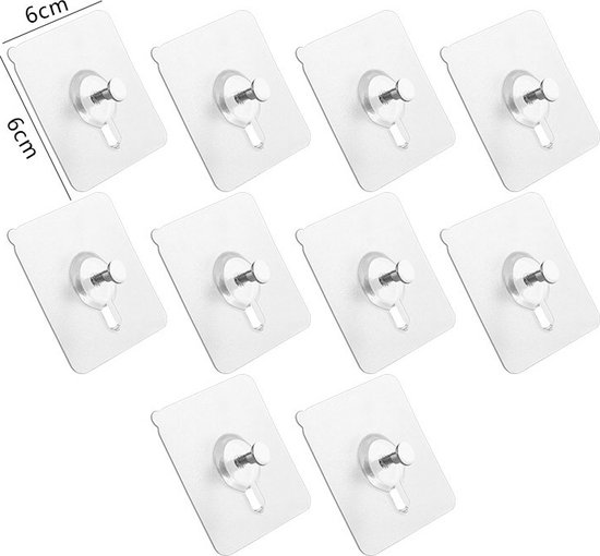 10x Plakspijker - Klevende Spijker - Kunststof Zelfklevende Plak ...