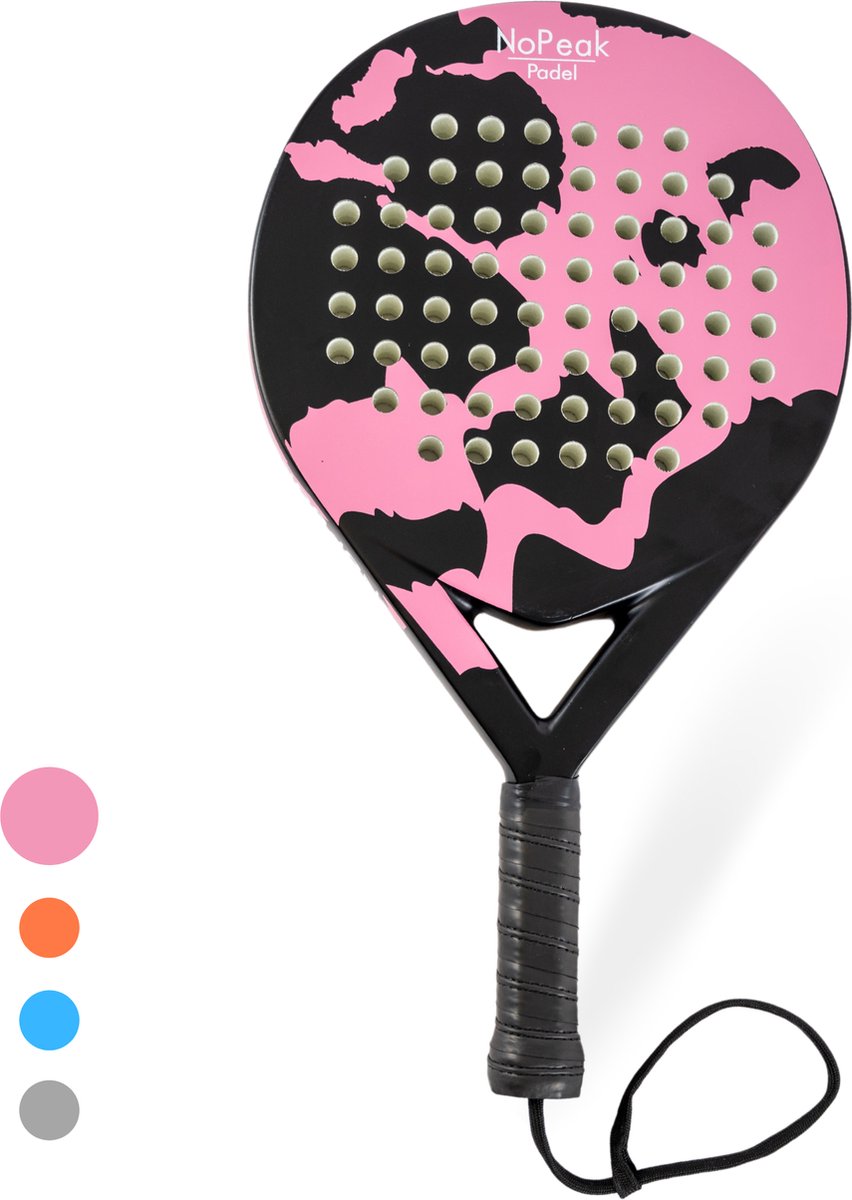 No Peak Padel racket Roze – Padel - Inclusief Padel tas – Padelracket ...