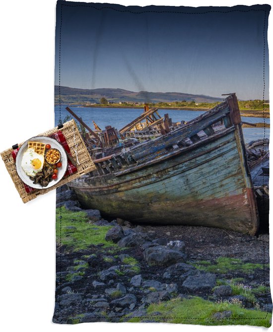 Picknickkleed - Buitenkleed - Verlaten schepen op Mull - Vloerkleed ...
