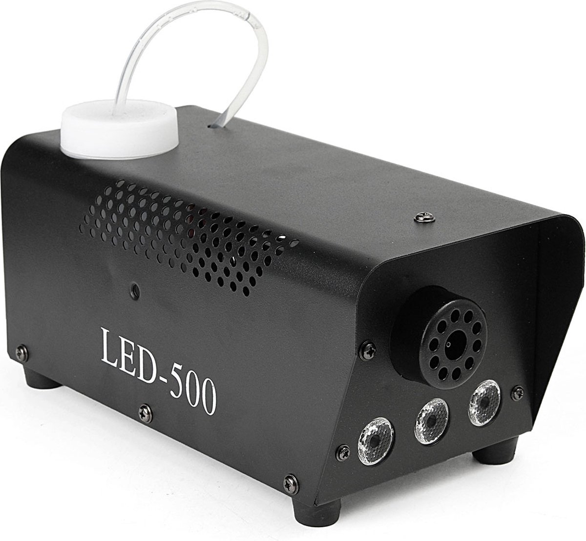 GREEN Rookmachine - 3 RGB LED - 500W - Uitgangsafstand: 2.5 m - zwart ...