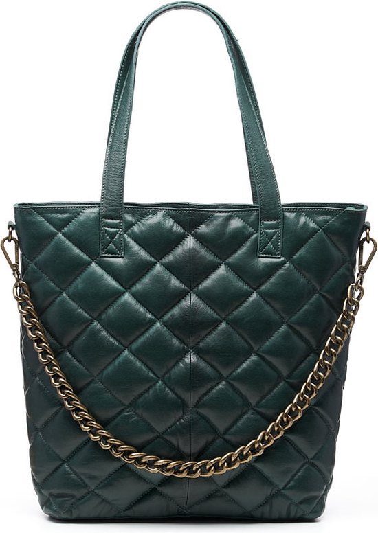Chabo Bags - Milano Padded Shopper - Shopper - Groen-gewatteerd-padded ...