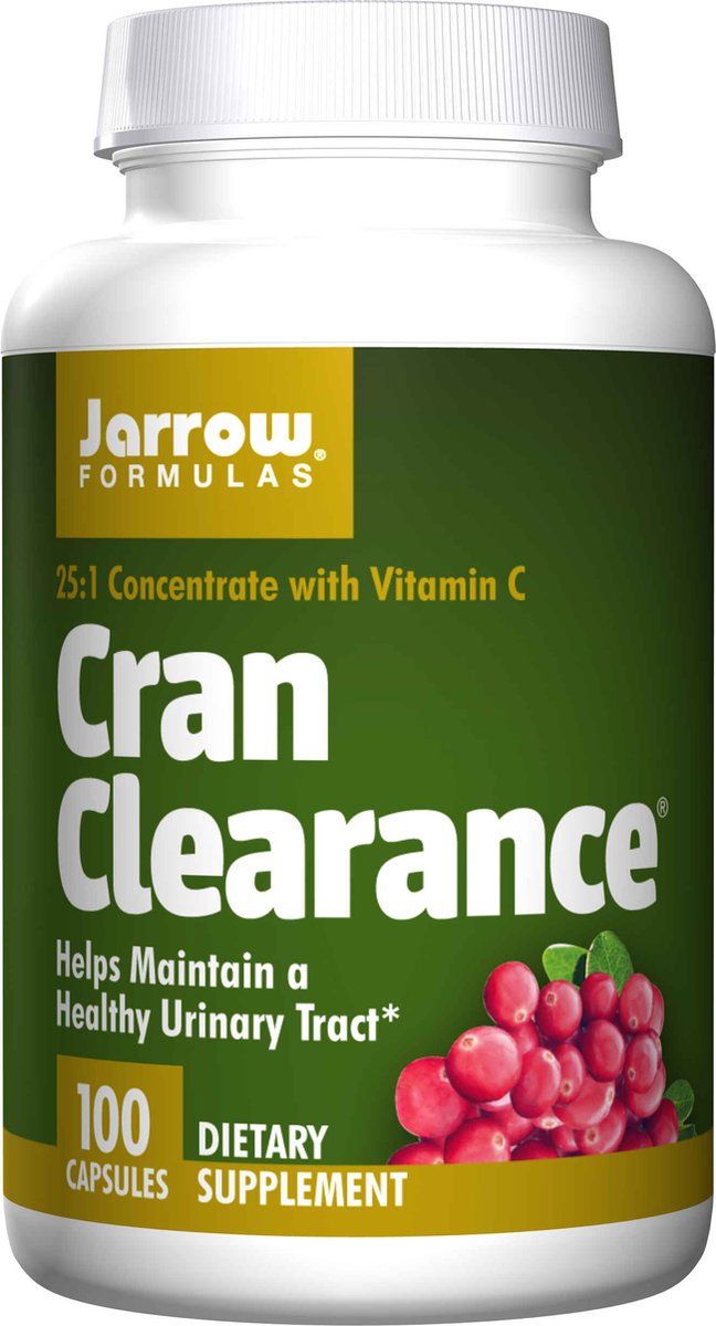 Cran Clearance 100 capsules - 12:1 cranberry concentraat | Jarrow ...