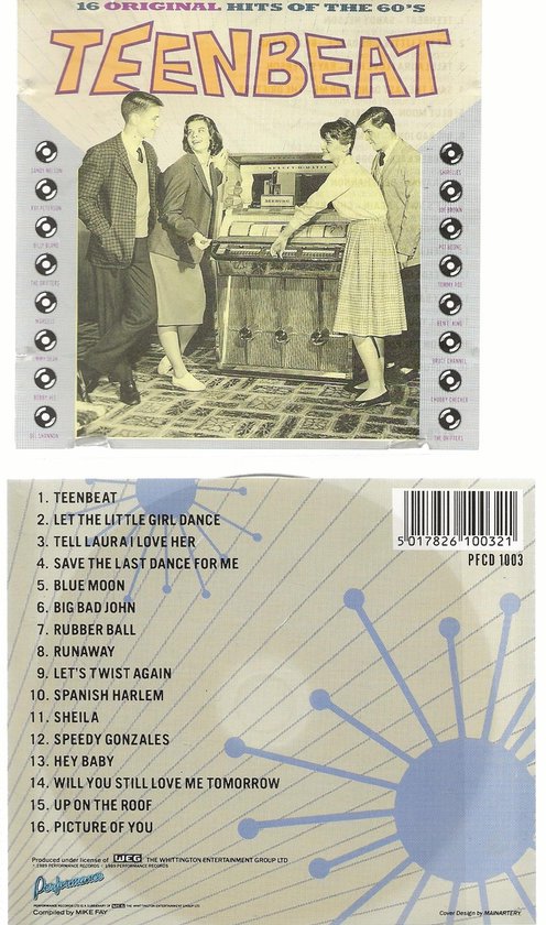 TEENBEAT, MARCELS SANDY NELSON TOMMY ROEBOBBY VEE | CD (album) | Muziek ...