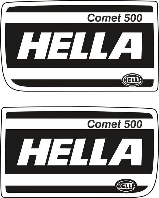 Hella stickerset voor BMW E23, E24 - 6 serie type 1 en 2, E28, E30 ...