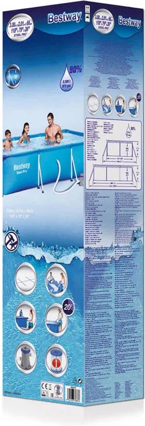 Zwembad Bestway Steel Pro Rechthoekig Zwembad 300 X 200 X 66 Cm Zwembad Bestway Steel Pro Rechthoekig Zwembad 300 X 200 X 66 Cm