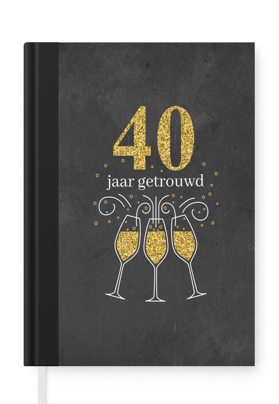 Carnet - Cahier d'écriture - Proverbes - Citations - 40 ans de mariage ...