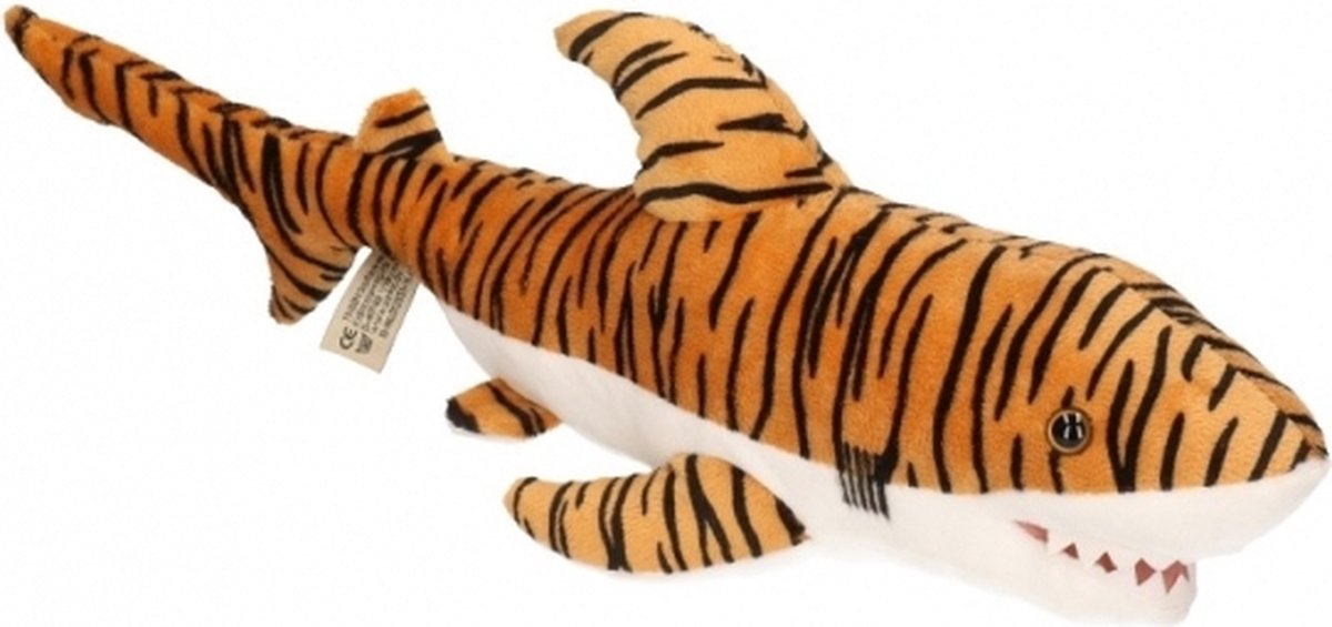 Semo Knuffel - tijgerhaai - haaien knuffels - pluche - 43 cm | bol.com