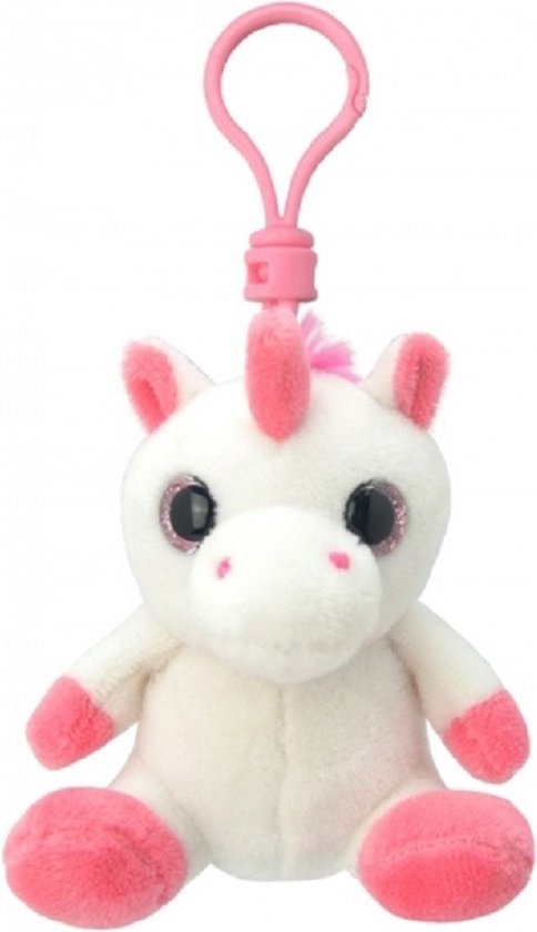 Pluche mini knuffel eenhoorn sleutelhanger 9 cm | bol.com