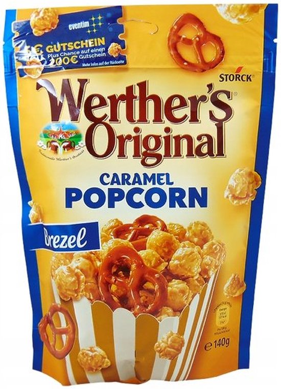Werther's Original Popcorn Classic Caramel Brezel 3 X 140 Gram | bol.com