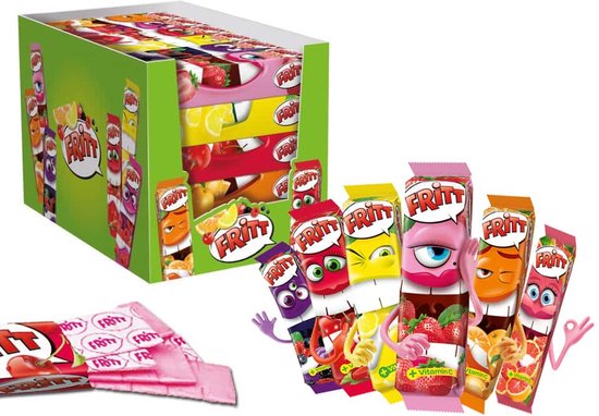Fritt kauwbonbon - zachte fruitstaven in display - 30x6 strips | bol