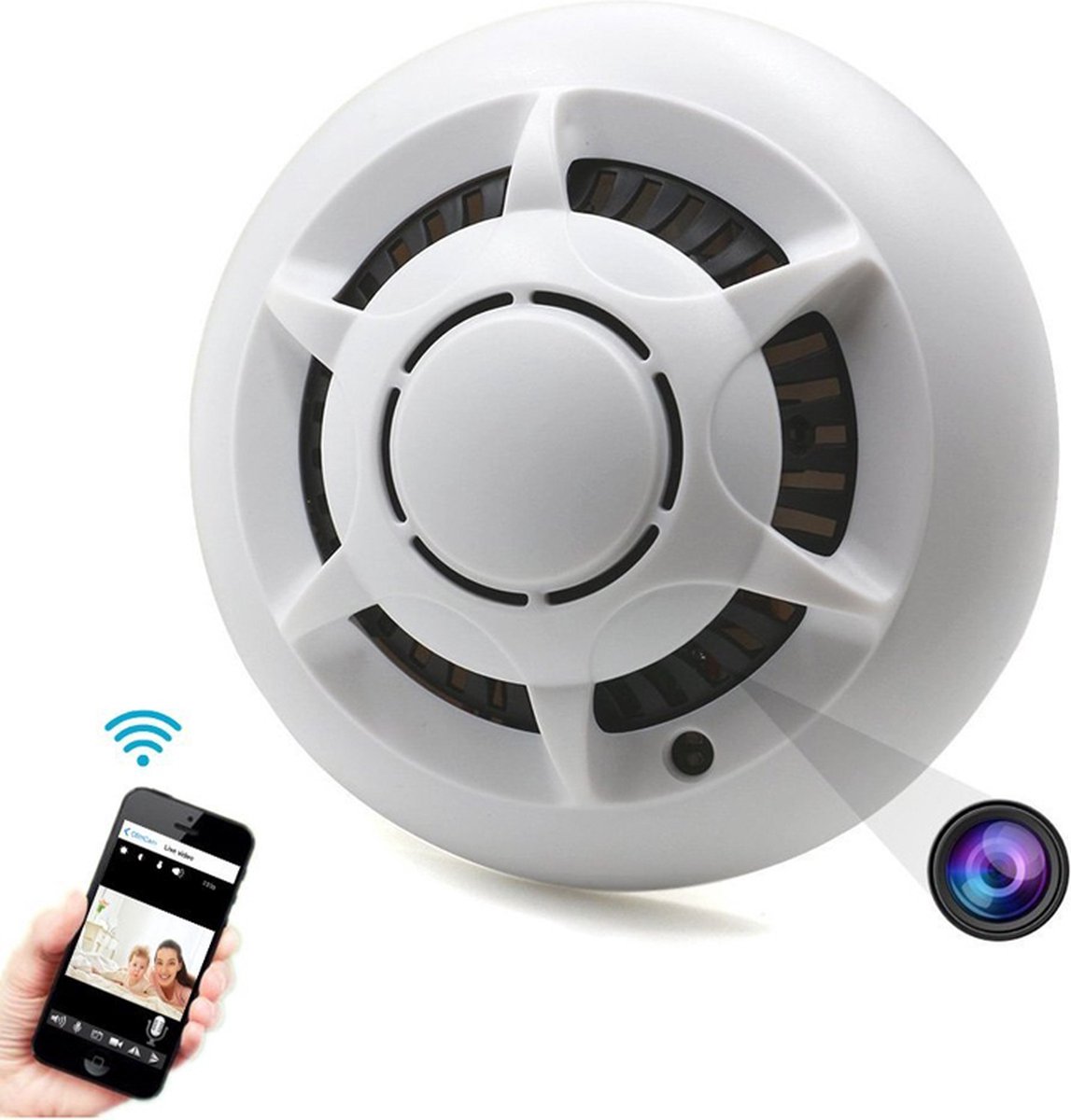 SpyWire - Smart Spy Camera - Verborgen Camera - Wifi 1080 HD - Spycam ...