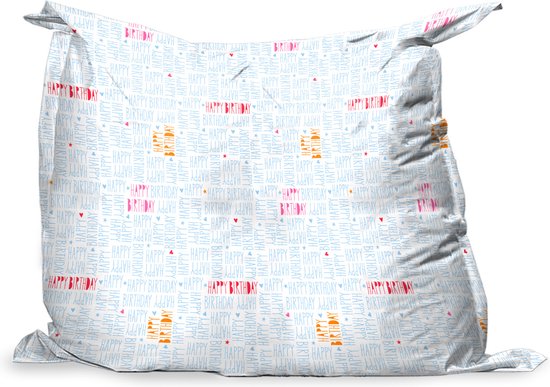 PillowMonkey zitzak - Design - Verjaardag - Feest - 140x100 cm - Binnen ...