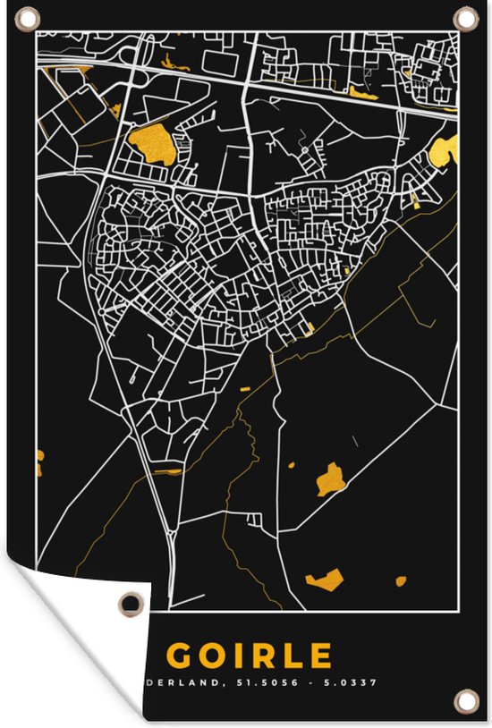 Tuindecoratie Goirle - Stadskaart - Goud - Plattegrond - Nederland ...