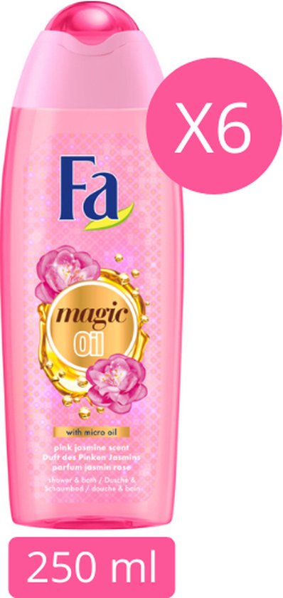 Fa Magic Oil Pink Jasmin Douchegel - 6 x 250 ml | bol.com
